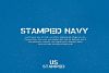 Stamped Navy Font (264) | Regular | Font Bundles