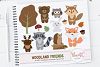 Woodland Animals Clipart Set, Woodland Creature Clipart, Forest Animals ...