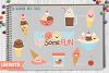 Ice Cream Treats Clip Art Graphics & SVG Cutting Files