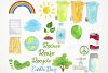 Watercolor Earth Day Clipart, Recycling Clipart, Ecology (231913 ...