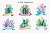 Cactus. Watercolor illustrations. (95384) | Illustrations | Design Bundles