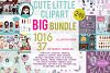 Big bundle clipart characters