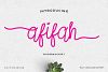 Afifah Script (18057) | Handwritten | Font Bundles
