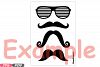 Props black Mustache retro party photo booth gentleman 2p (66659 ...