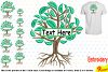 Family Tree Split Embroidery Design Machine Instant Download Commercial ...