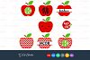Chevron apple svg, apple monogram svg, chevron apple, Files for ...
