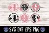 Heart & Arrows Monogram Frames | Set of 6 | SVG DXF EPS PNG