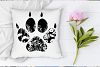 Floral Pet Paw SVG, Dog svg, Cat svg, Floral Paw Print SVG. (500448 ...