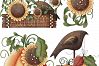 Autumn Crows 1 Clip Art