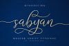 Sabyan // Modern Script Typeface (219538) | Script | Font Bundles