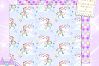 RAINBOW UNICORN digital paper pack