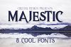 Majestic Typeface (38596) | Display | Font Bundles