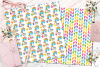 Rainbow Baby Clipart And Seamless Digital Papers Bundle