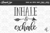 Inhale & Exhale SVG Cutting Files (76449) | SVGs | Design Bundles
