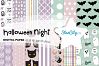 Hand Drawn Halloween Digital Paper in Pastel Colors