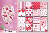 Valentine Digital Papers, Heart Digital Papers, Valentines Day Papers ...