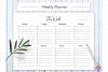 Weekly Planner Printable (534686) | Printables | Design Bundles