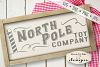 North Pole Toy Company Christmas Sign SVG DXF File