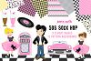 50s Sock Hop Clipart Graphics Collection (140904) | Illustrations ...