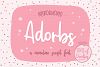 Adorbs, a monoline script font (30944) | Monoline | Font Bundles
