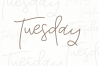 Tuesday - Handwritten Script Font (86433) | Script | Font Bundles