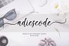 Adiescode Script (151132) | Calligraphy | Font Bundles
