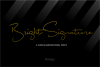 Bright Signature (92928) | Script | Font Bundles
