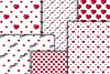 Hearts digital paper. Valentine's day seamless patterns (213224 ...