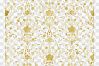 42 Gold Foil Seamless Damask Ornament Transparent Overlays