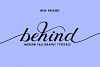 Behind Script (1970) | Calligraphy | Font Bundles